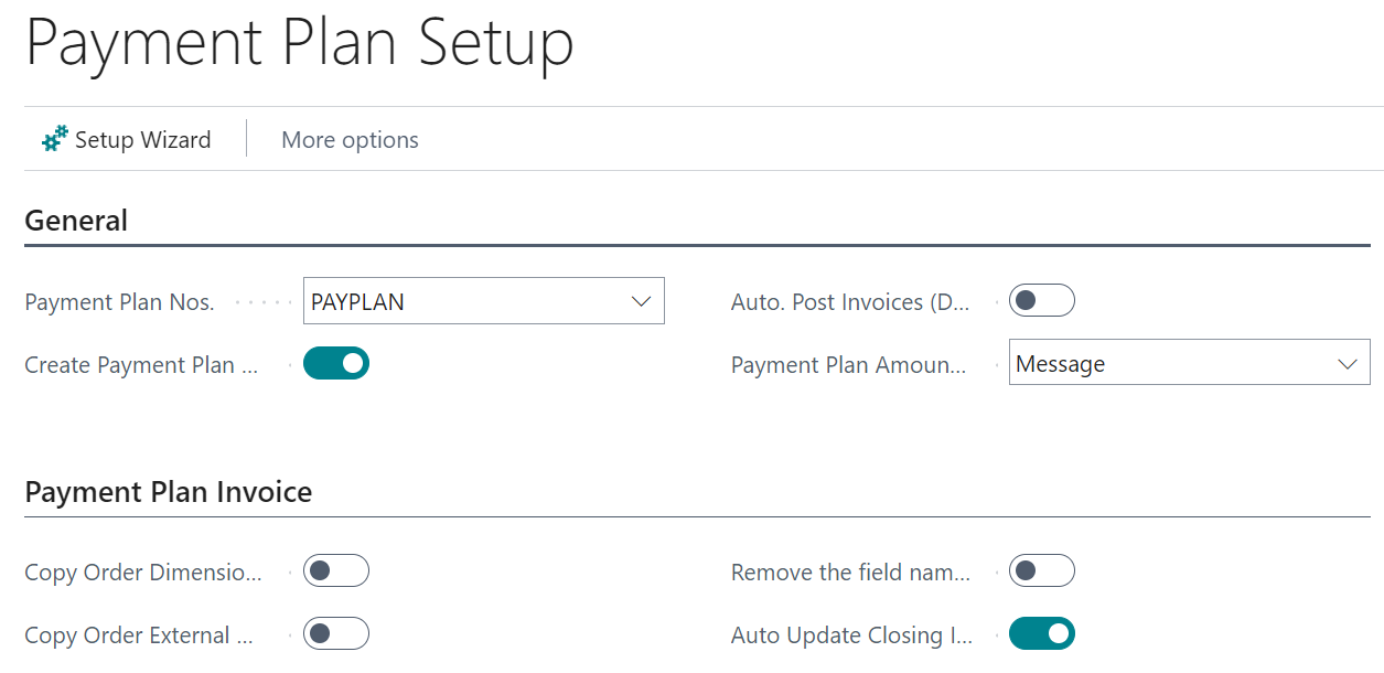 Clever Dynamics - Payment Plan Setup